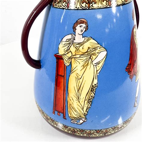 1903 Greek Revival Vase Frank Beardmore And Co Athenian Art Ware Fenton