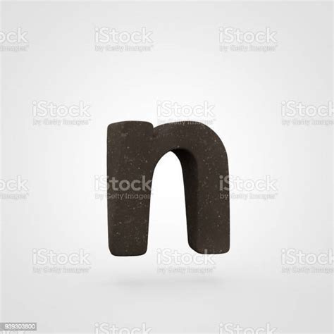 토양 편지 소문자 N 흰색 배경에 고립입니다 0명에 대한 스톡 사진 및 기타 이미지 0명 3차원 형태 갈색 Istock