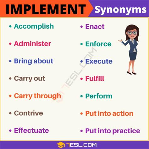 100 Synonyms For Implement With Examples Another Word For