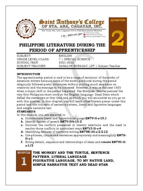 English 7 Ssc Q2 Module Pdf Grammatical Number Plural