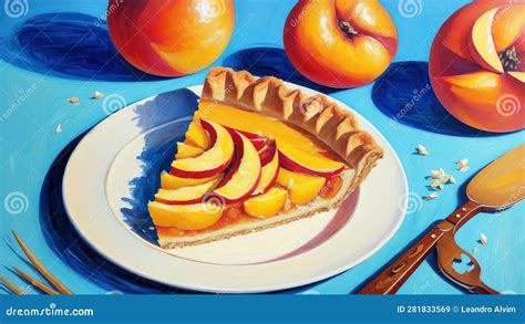 A Slice Of Artistry Celebrating National Peach Pie Day With An Oil