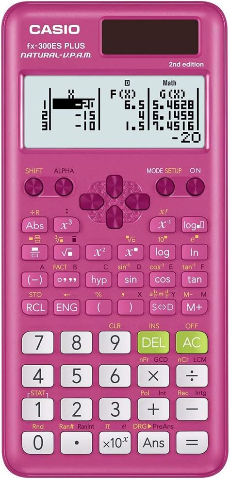 Casio Fx 300espls2 Pink Scientific Calculator Small Scientific