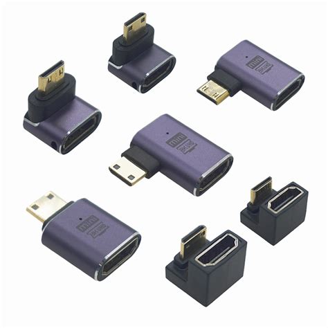 Degree U Shaped Mini HDMI Gender Adapter USB Type C Adapter USB Male To Female Extension USB
