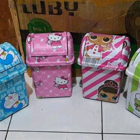 Jual Tempat Sampah Karakter Keropi Hellokitty Doraemon Shopee Indonesia