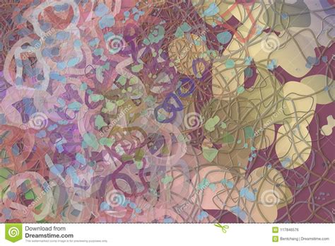 Artistic Blended Messy Shapes Background Pattern Abstract Style Canvas Decoration And Design
