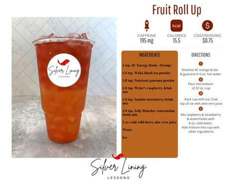 Fruit Roll Up A Refreshing And Fruity Drink