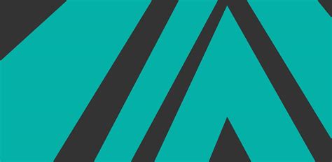 A Modern Abstract With Bold Black Angular Lines Over A Vibrant Blue