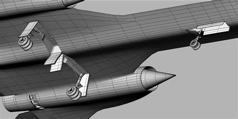 Sr71黑鸟 3d模型 57 Blend Fbx Max Obj Free3d