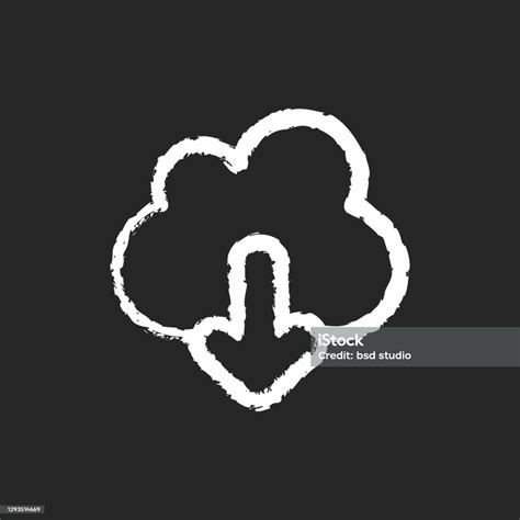 黒の背景にチョークの白いアイコンをダウンロード Guiのベクターアート素材や画像を多数ご用意 Gui いたずら書き