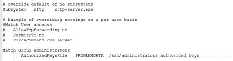 Windows Sshd密钥登陆失败的解决方案c Programdata Ssh Csdn博客