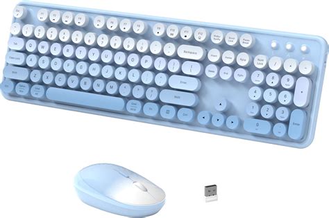 Wireless Keyboard Mouse Combo 2 4ghz Cute Colorful