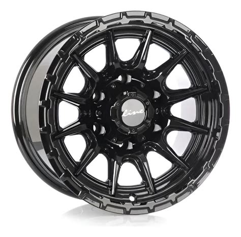 Rines Para Camioneta 15 6 139 7 X8 En Negro Deportivos Black
