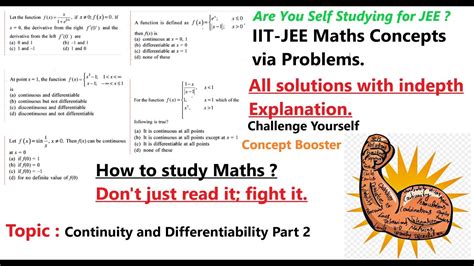 IIT-JEE Maths Problems | Limits, Continuity and Differentiability Part 2 | JEE Mains | JEE ...