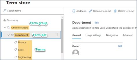 how to create and use managed metadata column in sharepoint online