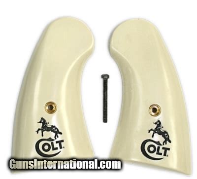 Colt Python Ivory Like Grips Laser Engraved Colt