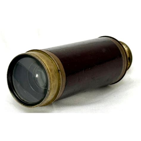 Rare 7 Draw 24 Inch Antique Brass And Rosewood Ships Spyglass Telescope