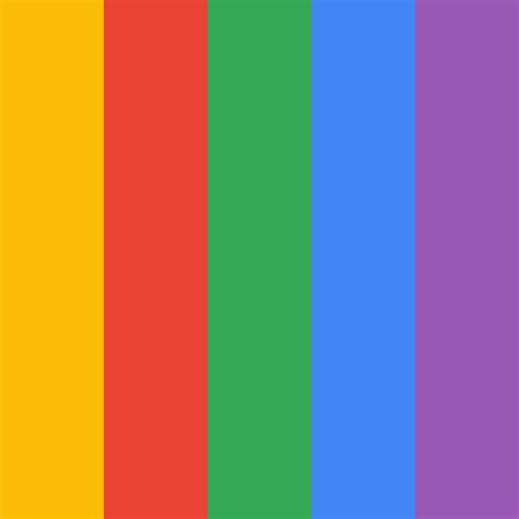 Bright Red Blue Green Yellow Purple Color Palette Colordrop
