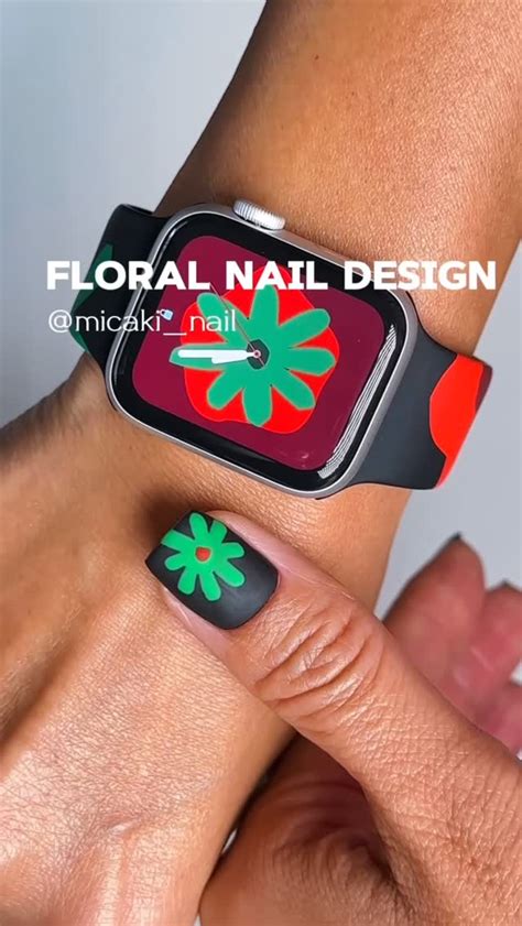 Mica Nail Kakao Id~micaki Spring Floral Nails 🌼 이렇게 예쁜데 왜 안해 도이문젤의 독특함을 그대로 바탕에 살려주고 텍스쳐젤을