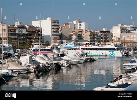 Boat Marina At Santa Pola Southern Spain South Of Alicante Stock Photo
