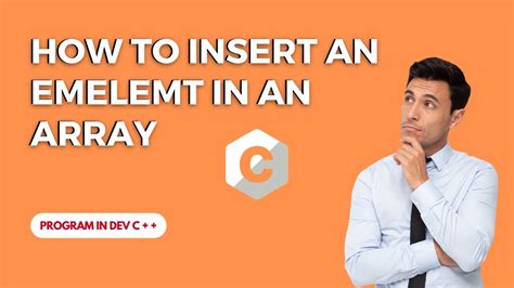 C Program To Insert Element At Any Position Of Array In Hindi Youtube