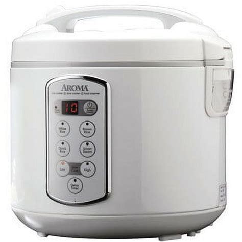 Aroma Arc 2000a Digital Rice Cooker Food Steamer And Slow Cooker White