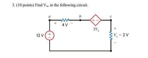 Solved 2 10 Points Find I In The Following Circuit 1 6