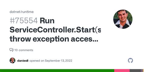 Run Servicecontrollerstartservicename Throw Exception Access Is