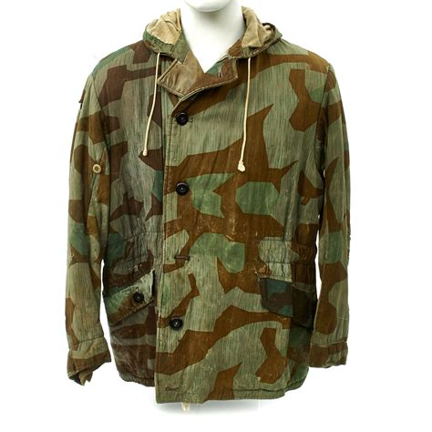 Original German Wwii Splinter Camouflage Pattern Winter Parka