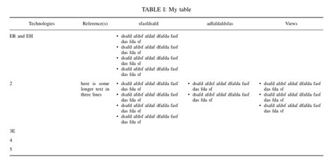 Tables Adjusting One Column Width While Others Remain Same In Tabular Environment Tex