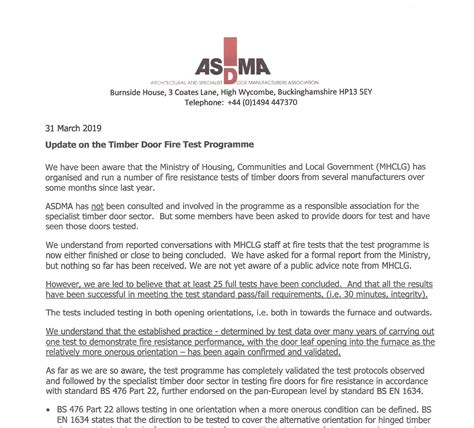 Asdma Press Release 27 03 19 Flamebreak Technical