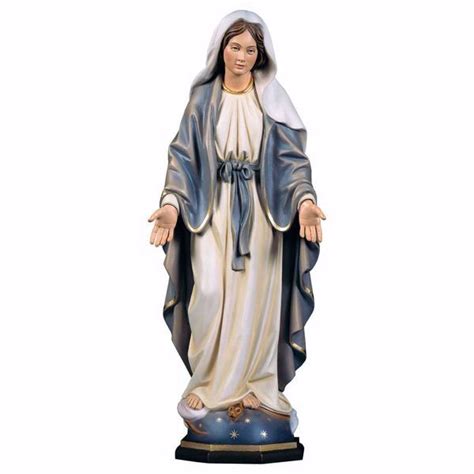 Virgen Mar A Madonna Milagrosa Cm Inch Estatua Pintada Al