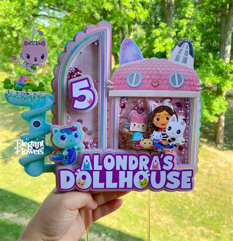 Gabbys Dollhouse Cake Topper Gabbys Dollhouse Inspired Cake Topper