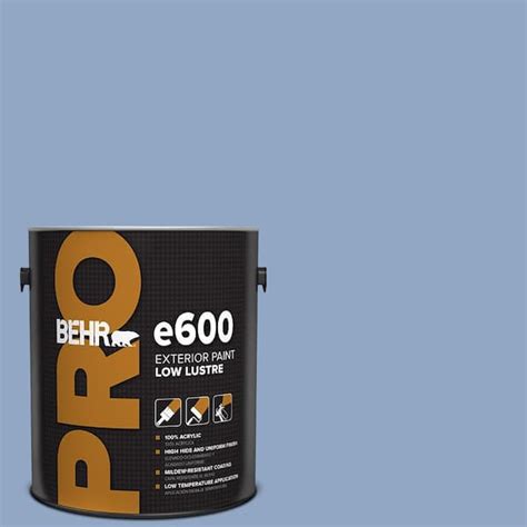 Behr Pro 1 Gal Ppu15 13 Blue Hydrangea Low Luster Exterior Paint