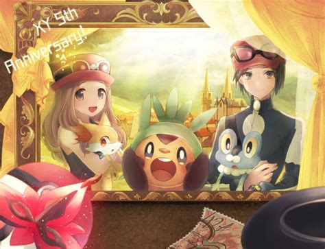 Nasakixoc Calem Pokemon Chespin Fennekin Froakie Serena Pokemon