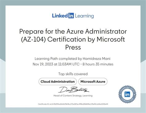 Hamidreza Mani On Linkedin Cloudadministration Cloud Azurecloud Azurecertified