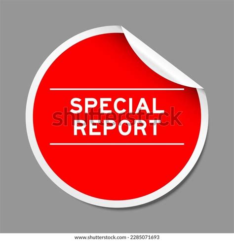 Red Color Peel Sticker Label Word Stock Vector Royalty Free