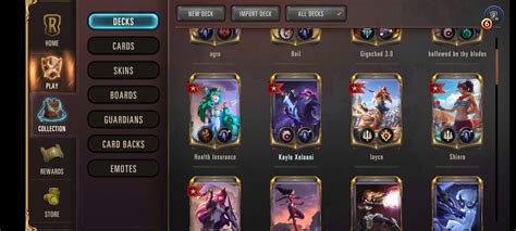 Why Is My Decks Name Highlighted Kayle Xolaani Rlegendsofruneterra