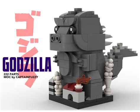 Lego Moc Godzilla Brickheadz By Captainfuzzy Rebrickable Build With