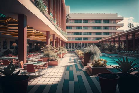 Solar Powered Hotel Pool Bar Epic Unreal Engine 5 Composition