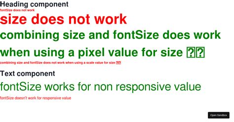 Chakra Heading Font Size Codesandbox