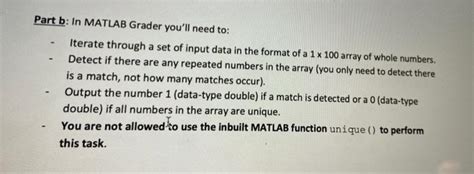 Solved Part B In Matlab Grader Youll Need To Iterate