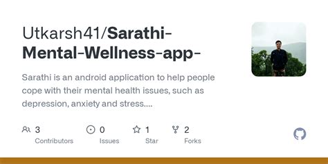 GitHub Utkarsh41 Sarathi Mental Wellness App Sarathi Is An Android