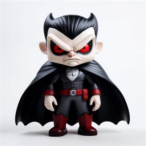 Bold Mangainspired Dracula Vinyl Toy With Shiny Eyes Premium Ai