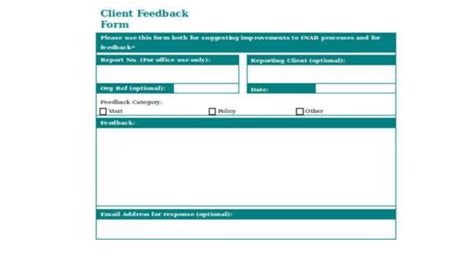 FREE 8 Sample Client Feedback Forms In PDF MS Word Excel