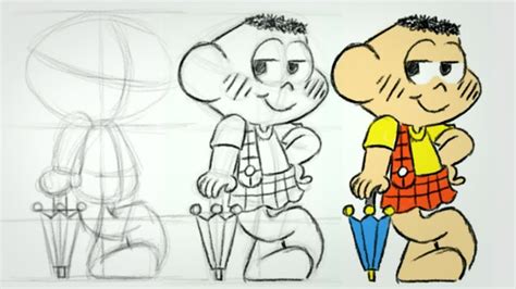 Como Desenhar O CascÃo Da Turma Da MÔnica Passo A Passo Bem FÁcil Youtube
