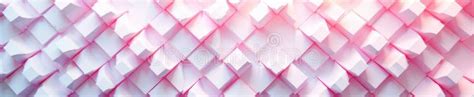 Interlocking White Squares Triangles Creating A Complex Grid Lattice Geometric Stock