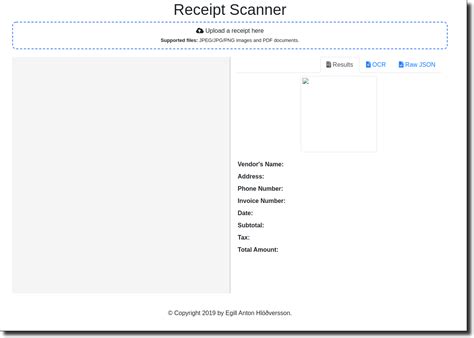 Github Egillantonflask Receipt Scanner Receipt Scanner Gui That
