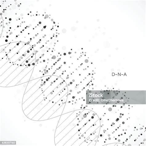 추상적 인 Dna 배경 벡터 그림입니다 나선형의 아름다운 구조 0명에 대한 스톡 벡터 아트 및 기타 이미지 0명 Dna