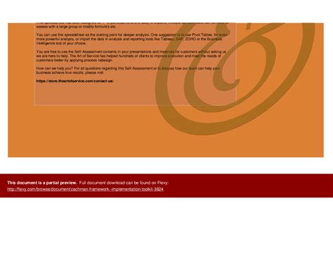 Zachman Framework Implementation Toolkit Template Excel Xls