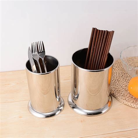L Stainless Straw Container Net Straw Container Counter Top Straw